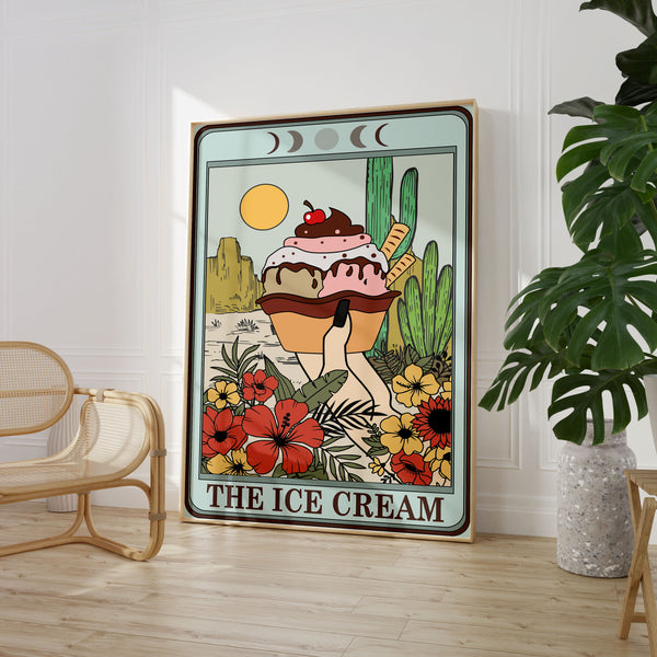 The Ice Cream Tarot Card Poster Print – House of Binky